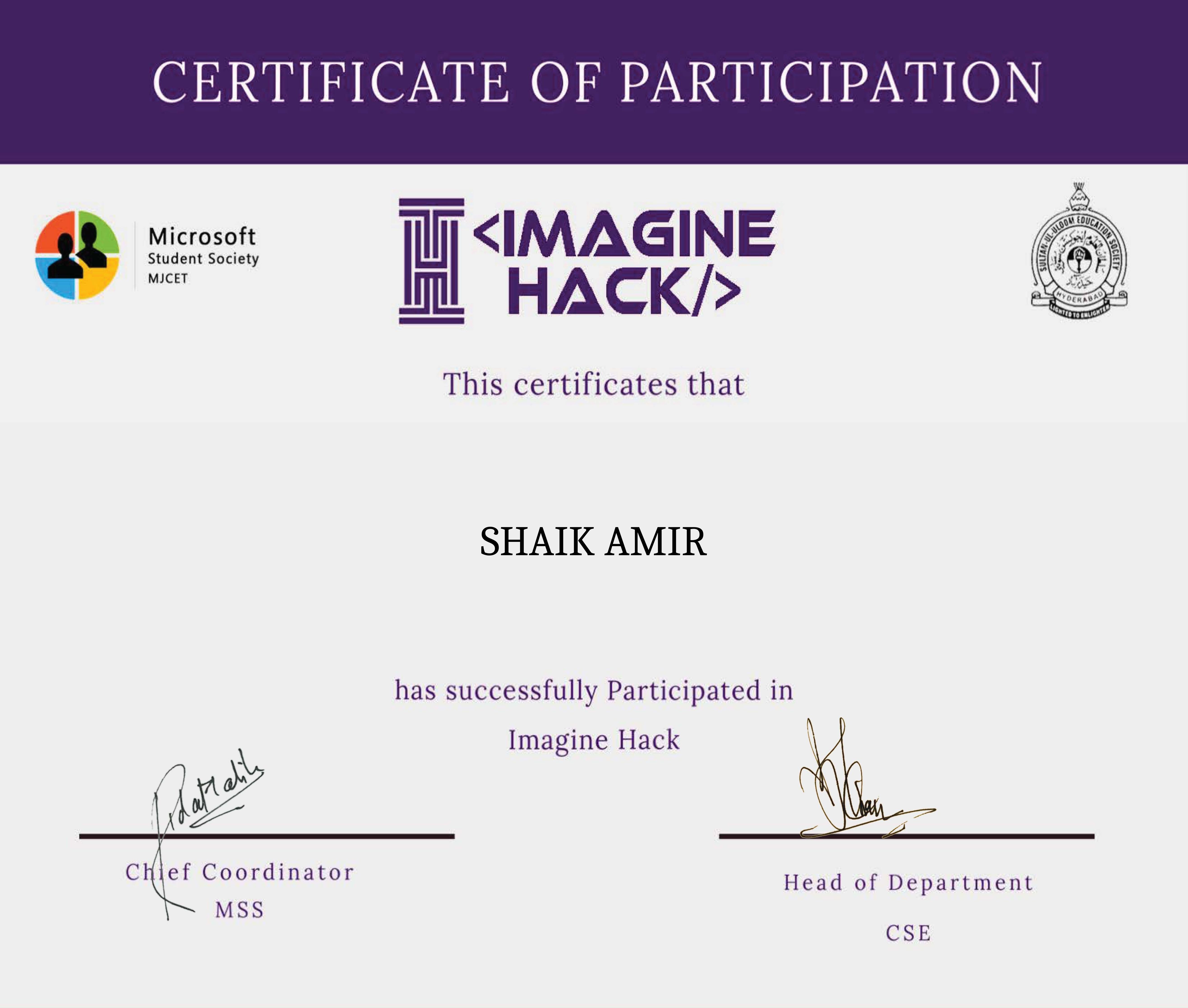 Shaik Amir's Portfolio